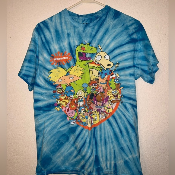 Nickelodeon | Shirts | Nickelodeon Tyedye Tshirt | Poshmark